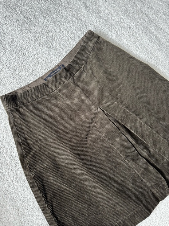 Zara | Skirts | Zara Brown Corduroy Mini Skirt | Poshmark